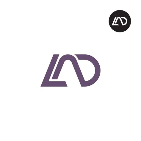 Letter Lad Monogram Logo Design 36097518 Vector Art At Vecteezy