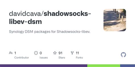 Github Davidcavashadowsocks Libev Dsm Synology Dsm Packages For Shadowsocks Libev