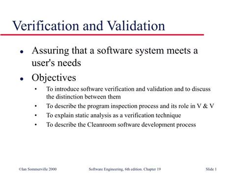 PPT Verification And Validation PowerPoint Presentation Free Download ID