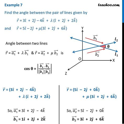 example 9 find angle between pair of lines r 3i 2j 4k