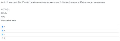Solved Let V V From A Basis B For R And Let T Be A Linear Chegg Com