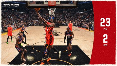 Highlights Jerami Grant Posts 23 Points In Phoenix Portland Trail
