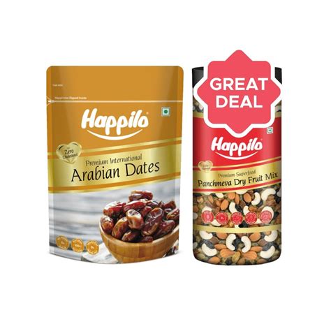 Happilo Premium Arabian Dates Classic Panchmeva Combo Price Buy Online At Best Price In India