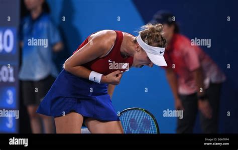210729 Tokyo July 29 2021 Xinhua Marketa Vondrousova Of