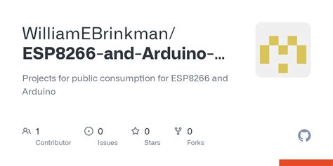 GitHub WilliamEBrinkman ESP And Arduino Projects Projects For Public Consumption For