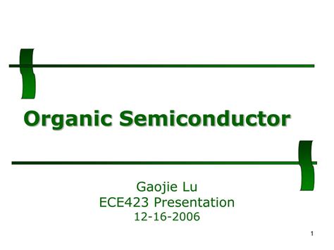 Ppt Organic Semiconductor Powerpoint Presentation Free Download Id 3055684