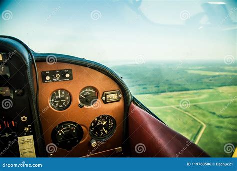 A Beautiful Aero Landscape Looking Out Of A Small Plane Cockpit Riga Latvia Europe In Summer