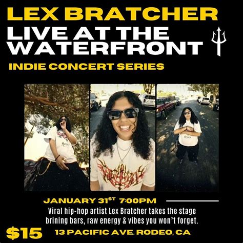 Lex Bratcher — Tiktok Viral Rapper — Live In Rodeo Ca The Waterfront