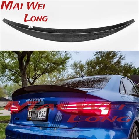 A3 S3 8v Carbon Fiber Rear Trunk Lip Spoiler Wing For Audi A3 S3 8v Sedan