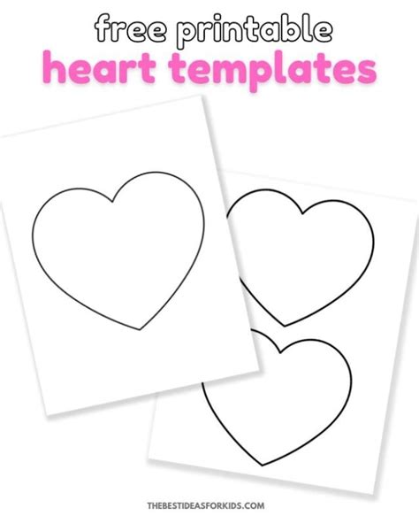 Heart Template Free Printable