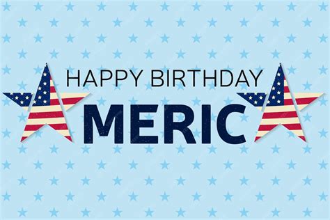 Premium Vector Happy Birthday America Greeting Card Flyer Happy