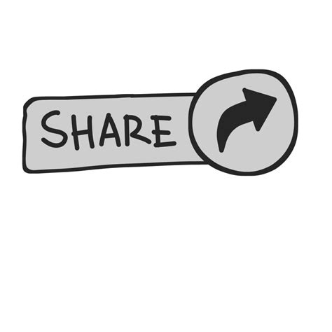 Handwritten Social Media Share Icon 18243877 Png