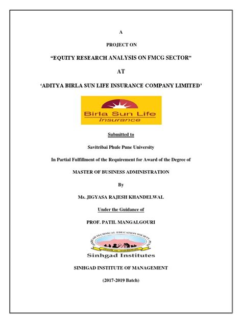 Final Sip Project Pdf Pdf Data Analysis Investing