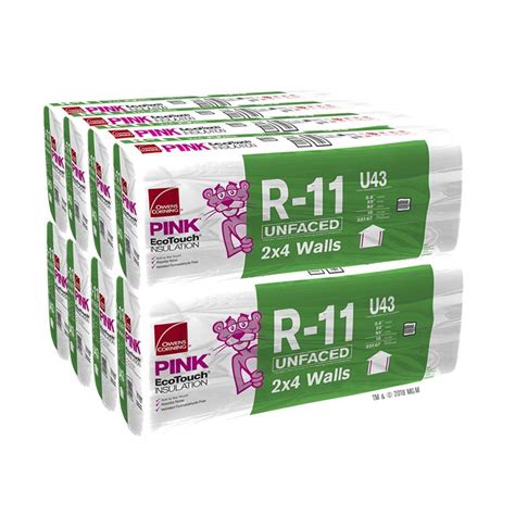 Owens Corning R 11 Fiberglass Batt Insulation Fits 2x4