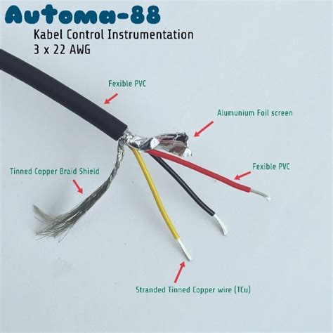 Pt100 Cable 3 Wire 3 X 22awg 3 Core 3c 22 Awg Instrumentation Cable Rtd Pt 100 Sensor Cable