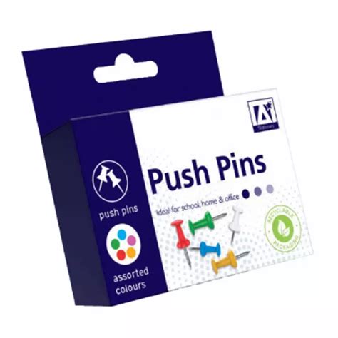 Push Pins Assorted 200 Pack