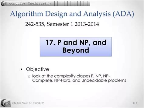 PPT Algorithm Design And Analysis ADA PowerPoint Presentation Free Download ID 1578833