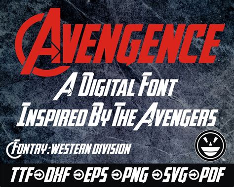 Avengence™ Digital Download Font Inspired By The Avengers Cricut