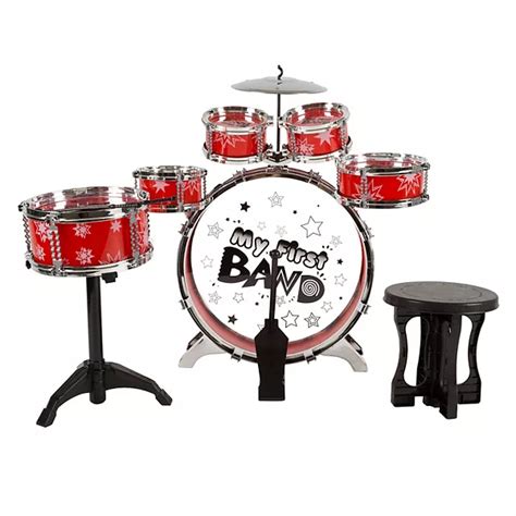 Hey Play 7 Piece Toy Drum Set