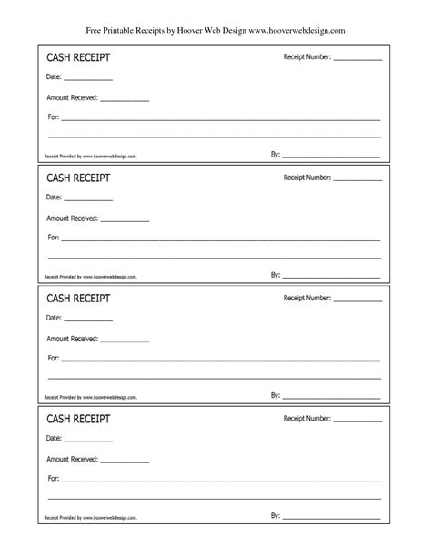 Online Printable Receipt