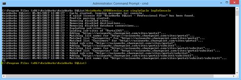 axioworks set up a scheduled export of sharepoint lists and libraries