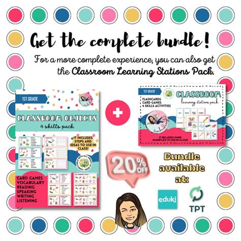 Classroom Objects Complete Pack 4 Skills And Learning Stations Tpt