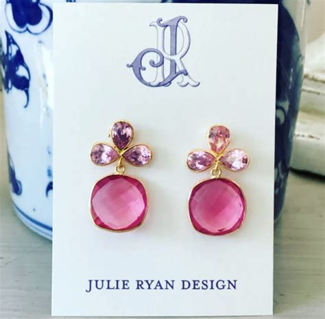 Julie Ryan Design Dabney Hot Pink Earring Ck Bradley