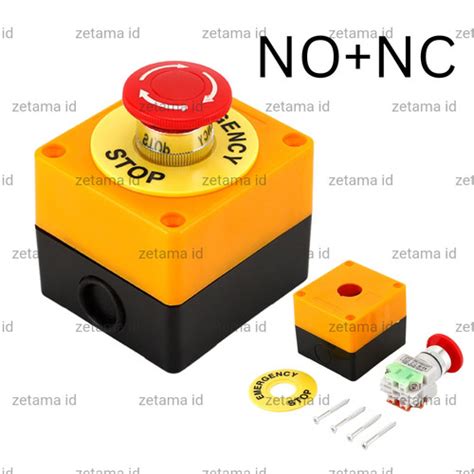 Jual Emergency Push Button Set Box Panic Button Tombol Darurat Nonc