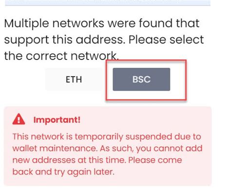 1inch withdrawal using bsc network error r swyftx