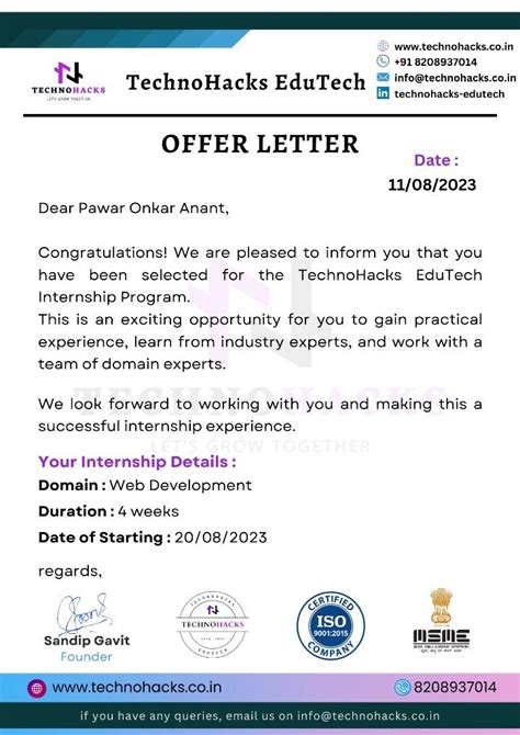 onkar pawar on linkedin technohacksedutech webdevelopment