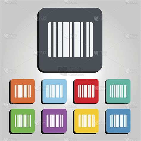 条码矢量图标插图