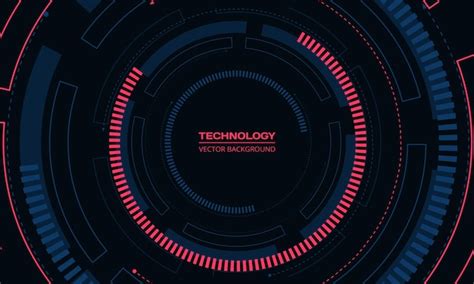 Premium Vector Scifi Futuristic Cyber HUD Circular Structure Elements