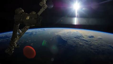 Orbital Sunrise The First Art Made In Space Video Dailymotion