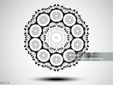 추상적인 기술 배경입니다 기하학적 연결 선 고 점입니다 연결 과학 및 기술입니다 분자 구조 Dna 또는 신경 구성 그래픽