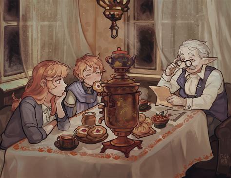 Teucer Pulcinella And Tonia Genshin Impact Drawn By Fochfs Danbooru