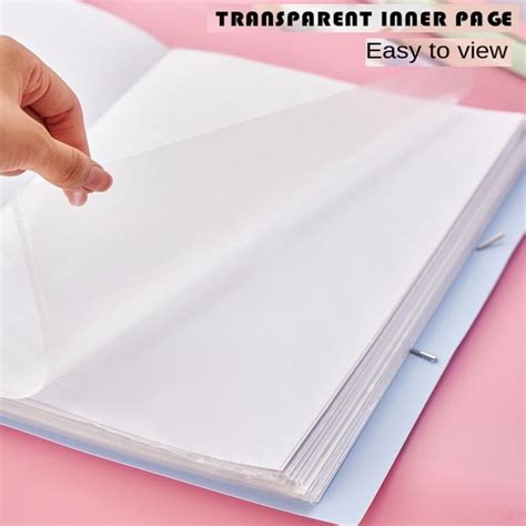 Clear Book Long Expanding File Folder Clear Folder Organizer Paper Organizer Document Storage