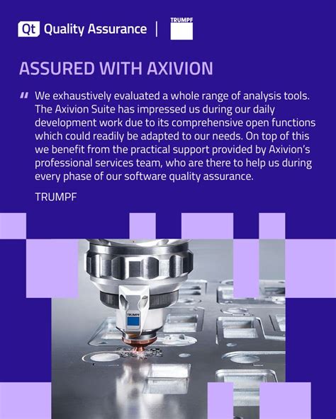 Industrialtechnology Lasersystems Softwarequalityassurance