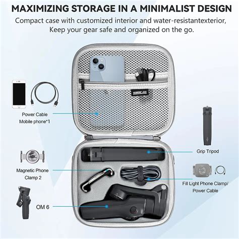 Osmo Mobile 7 Case Ewinner Waterproof Travel Bag