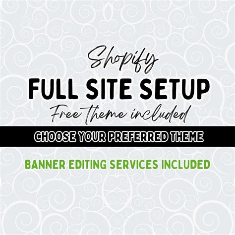 Shopify Store Setup With Free Shopify Theme Template Web Designer For