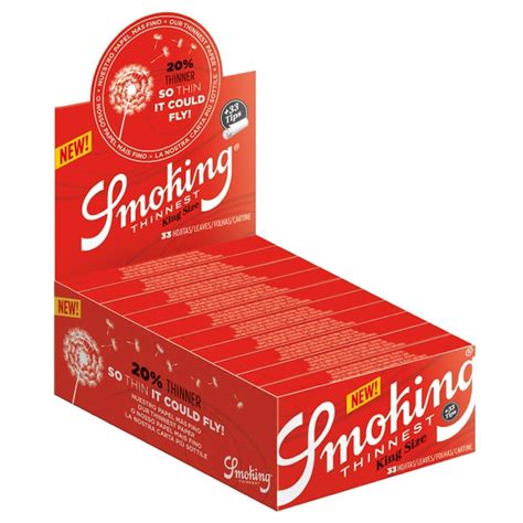 Smoking Supreme King Size Slim Papers Tips 24 Stück Großhandel