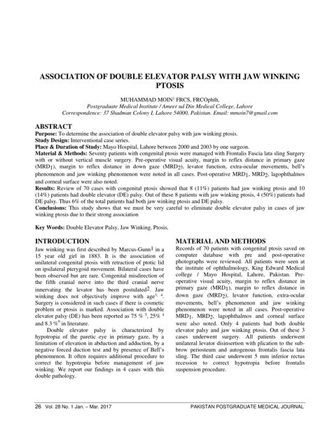 Medical Term Double Elevator Palsy At Stuart Witt Blog