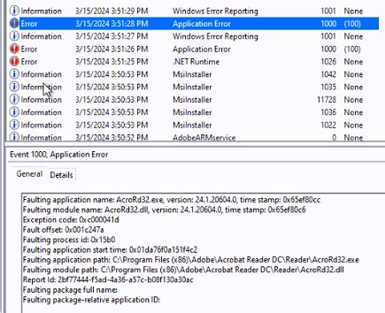 Adobe Reader Crashing And Not Opening After Update Adobe Product Community 14492053