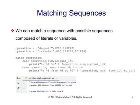 Structural Pattern Matching In Python Ppt