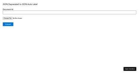 Json Deprecated To Json Auto Label Codesandbox
