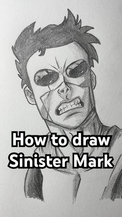 How To Draw Sinister Mark From Invincible Easy Art Invincible