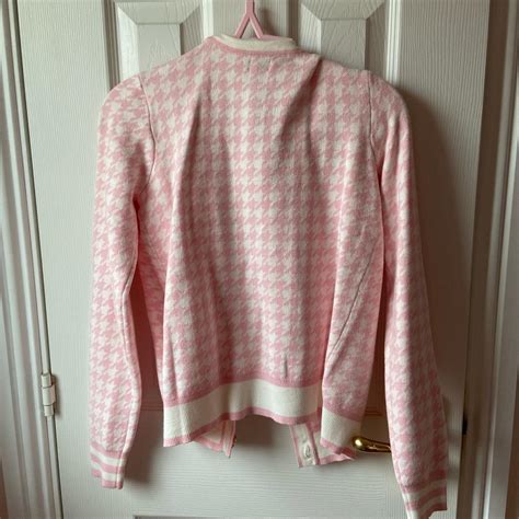 River Island Light Pink Gingham Cardigan Bought Depop