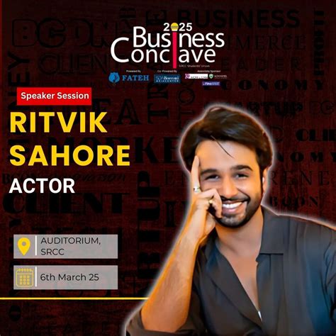 We Are Delighted To Announce That Ritvik Sahore The Acclaimed Actor Renowned For His Roles In