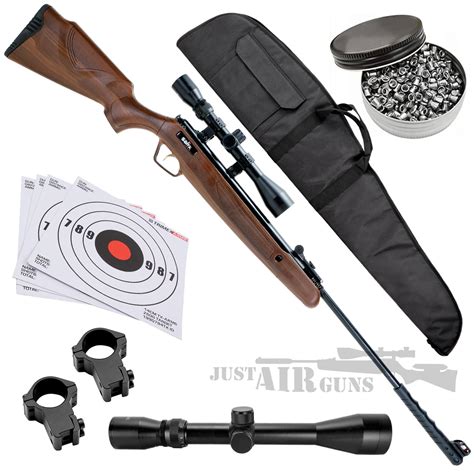 Tx02 Break Barrel Spring Air Rifle With Synthetic Stock 22 Bundle