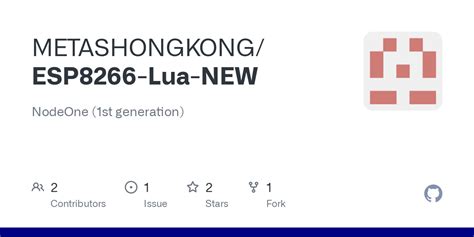 GitHub METASHONGKONG ESP8266 Lua NEW NodeOne 1st Generation