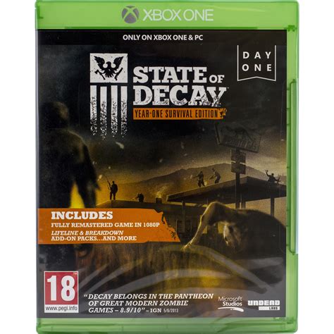 ستيت اوف ديكاي يير ون سرفايفال ايديشن داي ون لعبة اكس بوكس ون اسطوانة